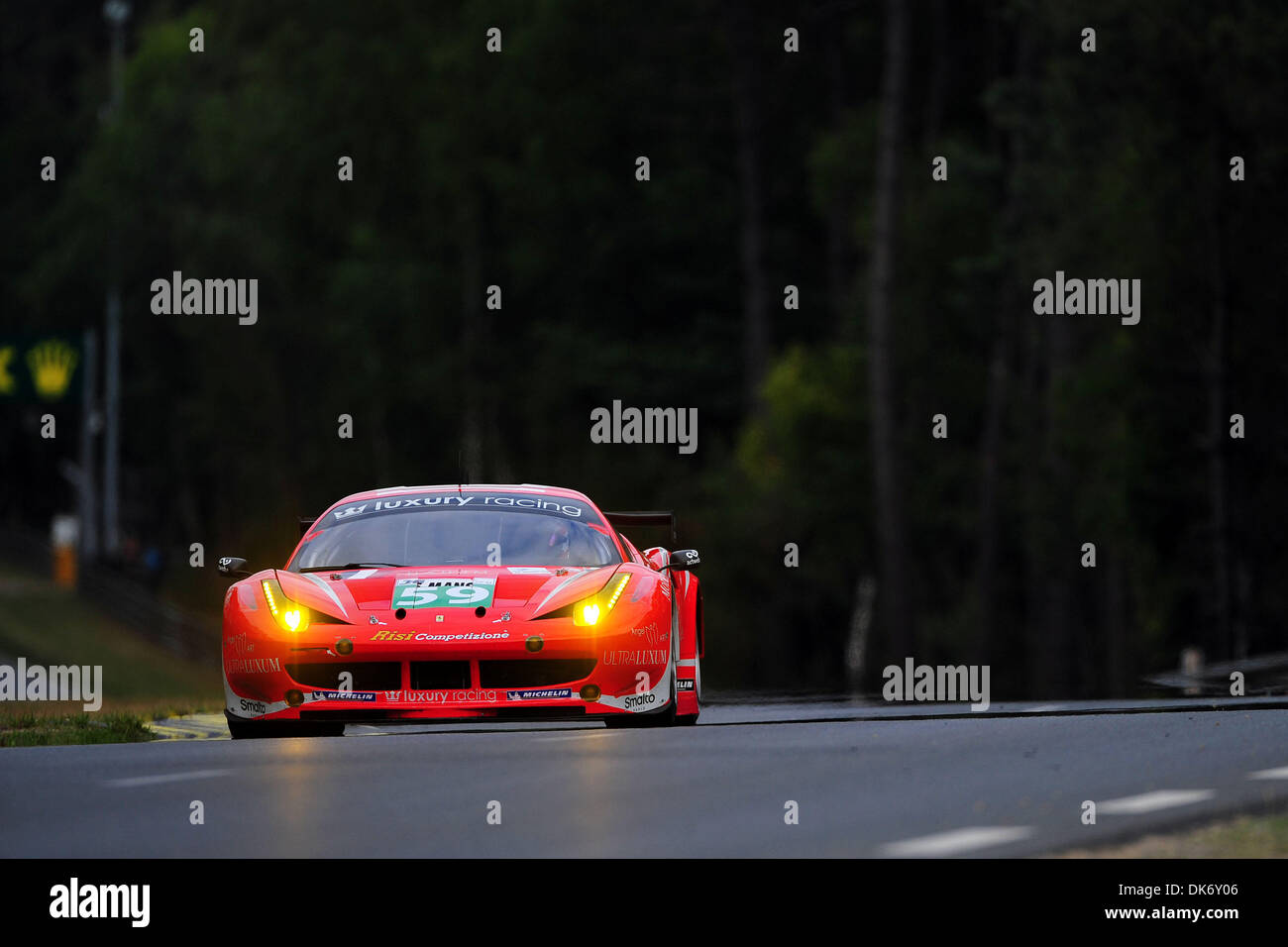 Jun 9, 2011 - Le Mans, France - Luxury Racing Ferrari 458 Italia, #59 ...
