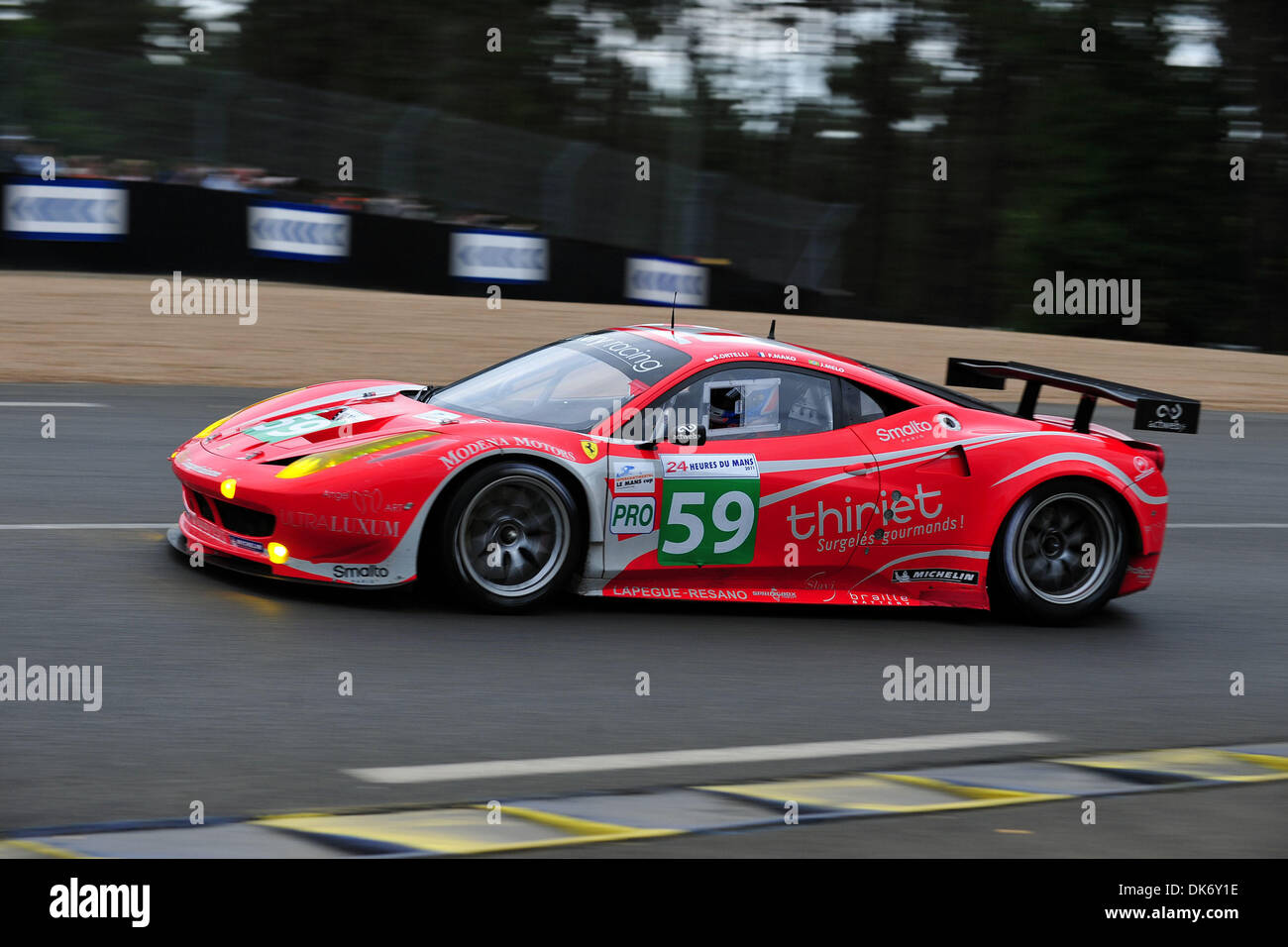 Jun 9, 2011 - Le Mans, France - Luxury Racing Ferrari 458 Italia, #59 ...