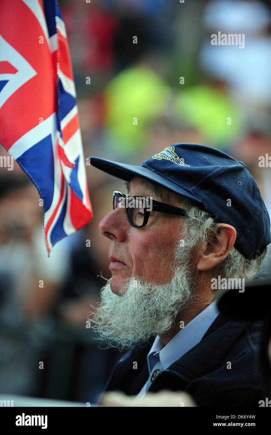 June 10, 2011 - Le Mans, France - A classic car driver during the 24 ...