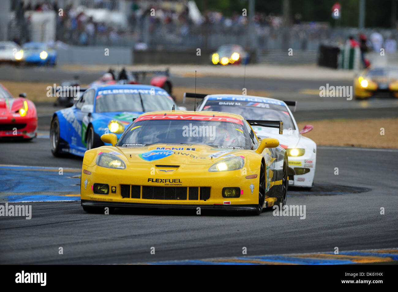 June 11, 2011 - Le Mans, France - Corvette Racing Chevrolet Corvette C6 ...