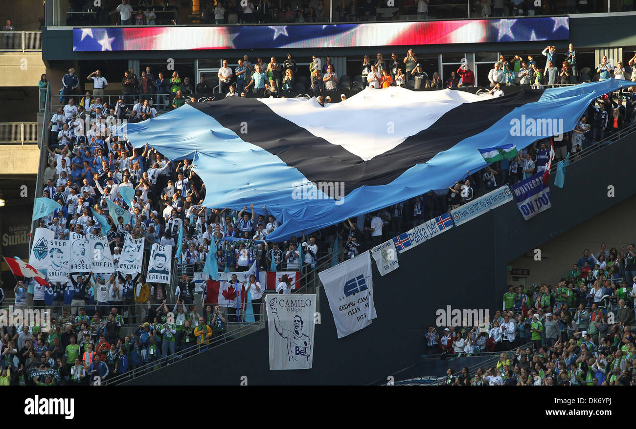 June 11, 2011 - Seattle, Washington, USA - Vancouver Whitecaps fans ...