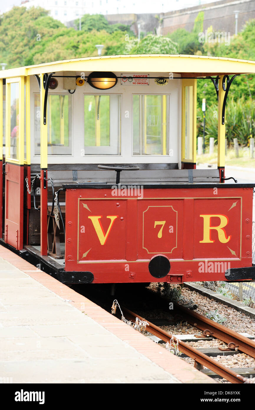 The Volks electric railway,Brighton. The oldest in the world Stock ...