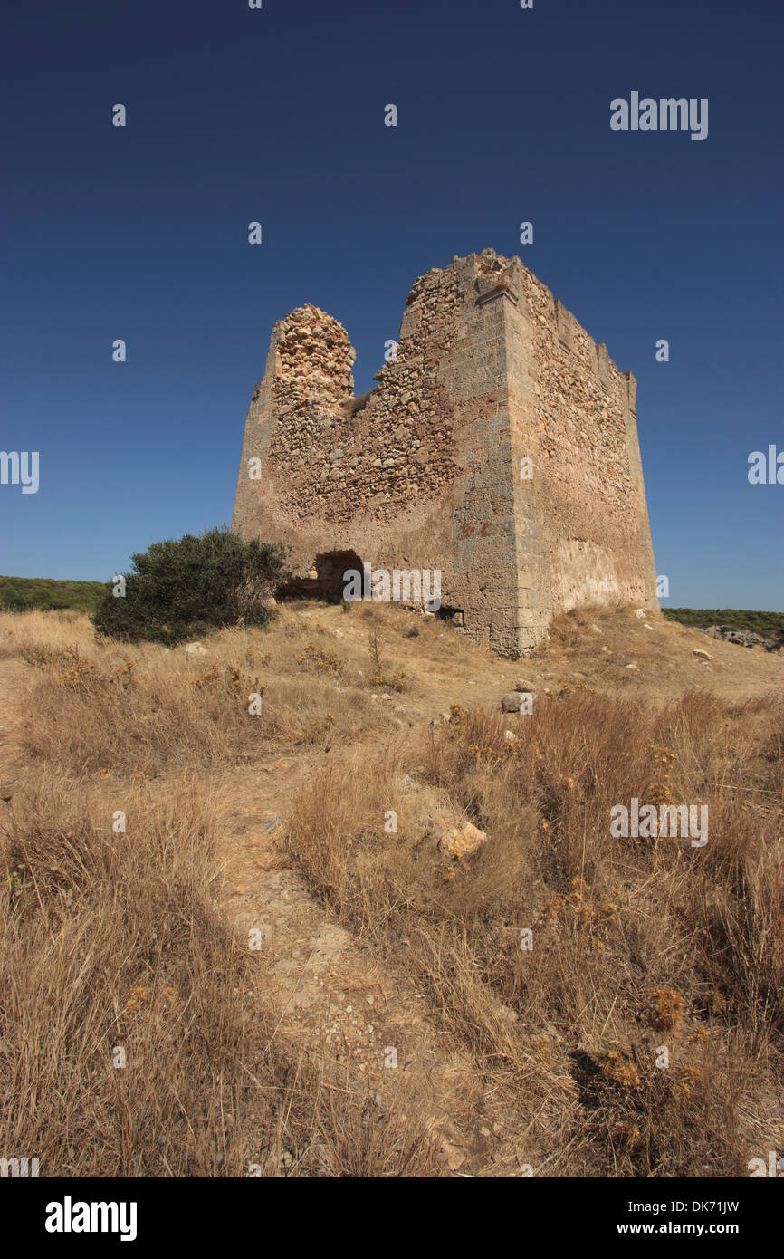 Ruins of an old watchtower in Apulia, Italy Stock Photo - Alamy