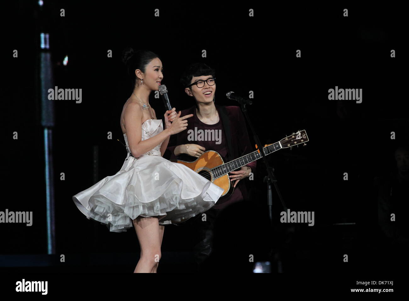 Hong Kong, China. 2nd Dec, 2013. Singer Khalil Fong performs at his ...