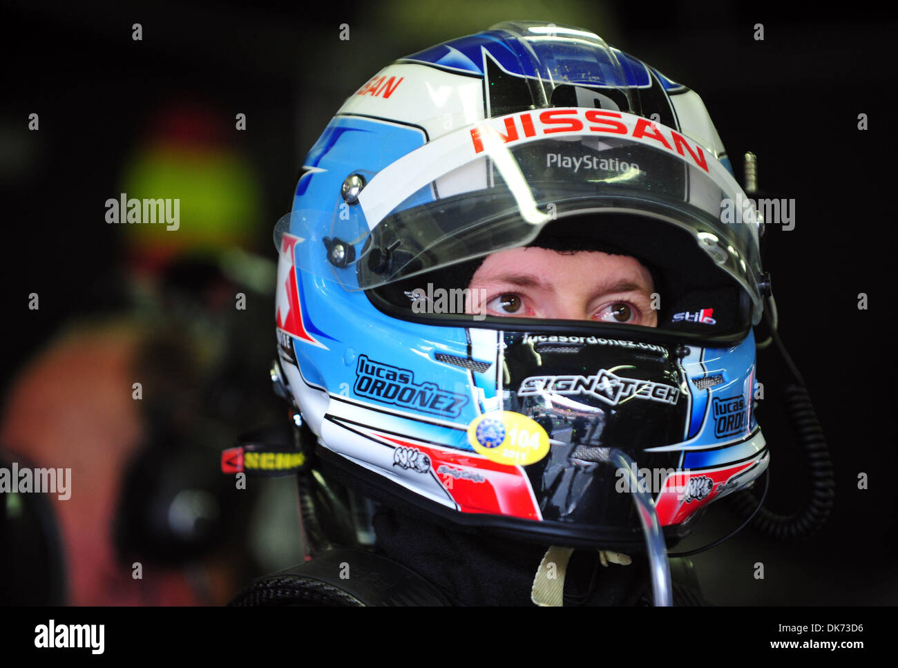 June 11, 2011 - Le Mans, France - Signatech-Nissan driver LUCAS ORDONEZ ...