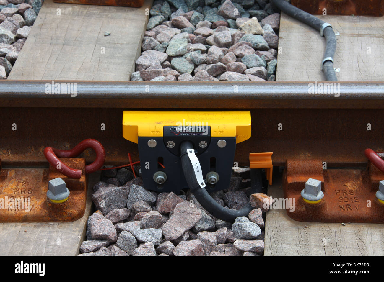 A newly installed "wheel" detector for identifying the passage of a ...