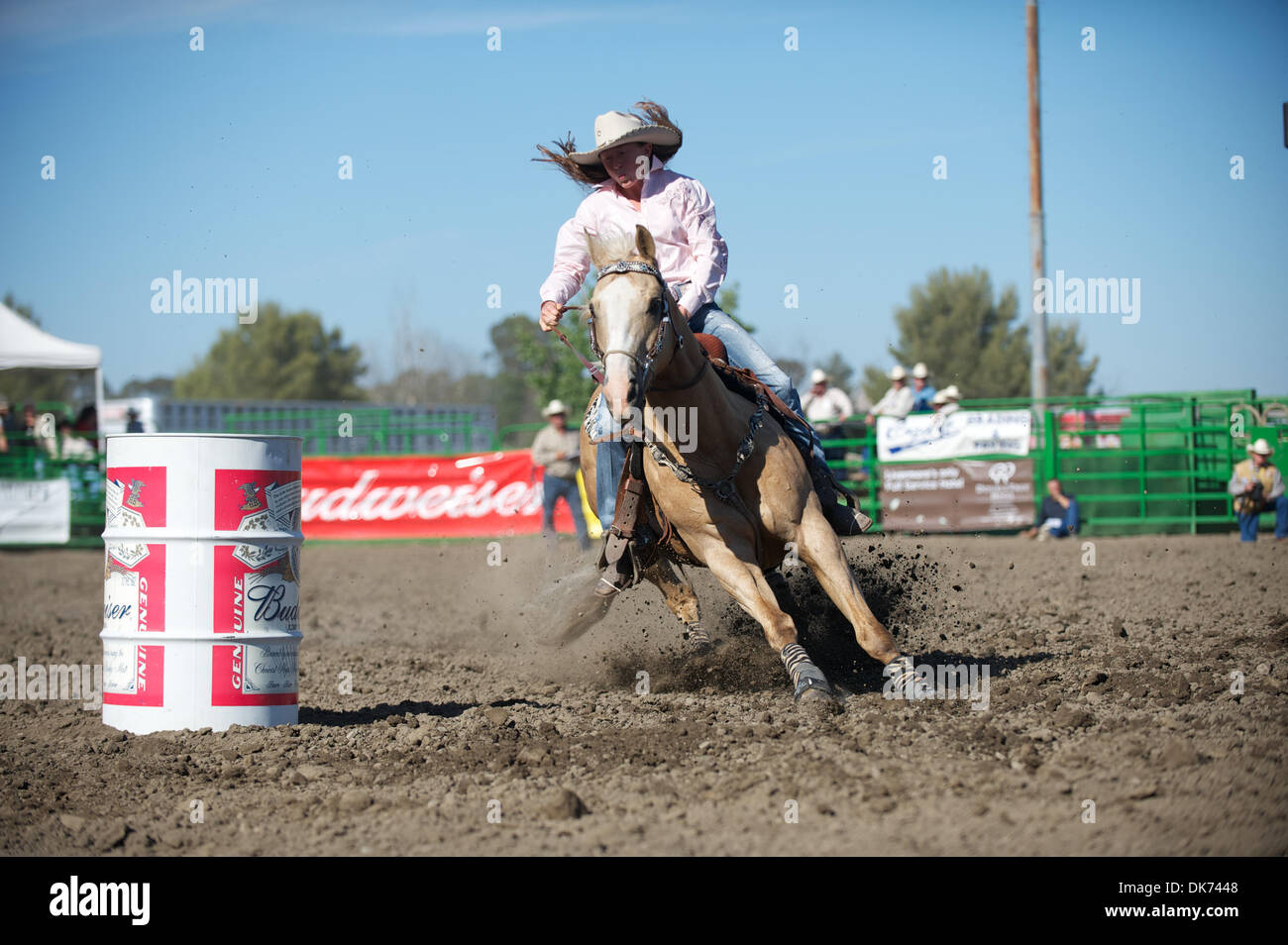 June 12, 2011 - Livermore, California, U.S - Barrel racer Stephanie ...