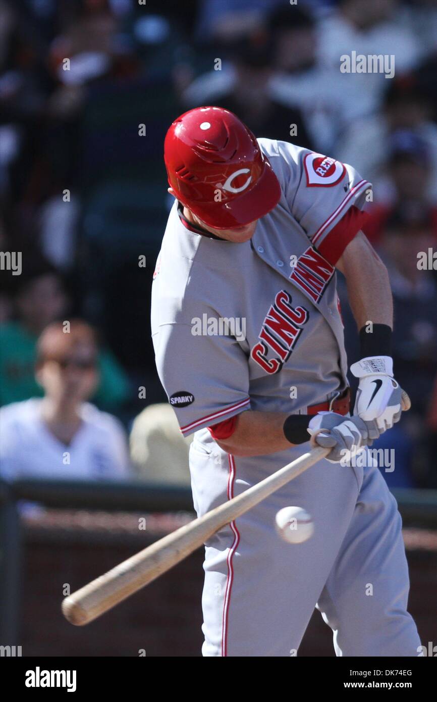 June 12, 2011 - San Francisco, California, U.S - Cincinnati Reds center ...