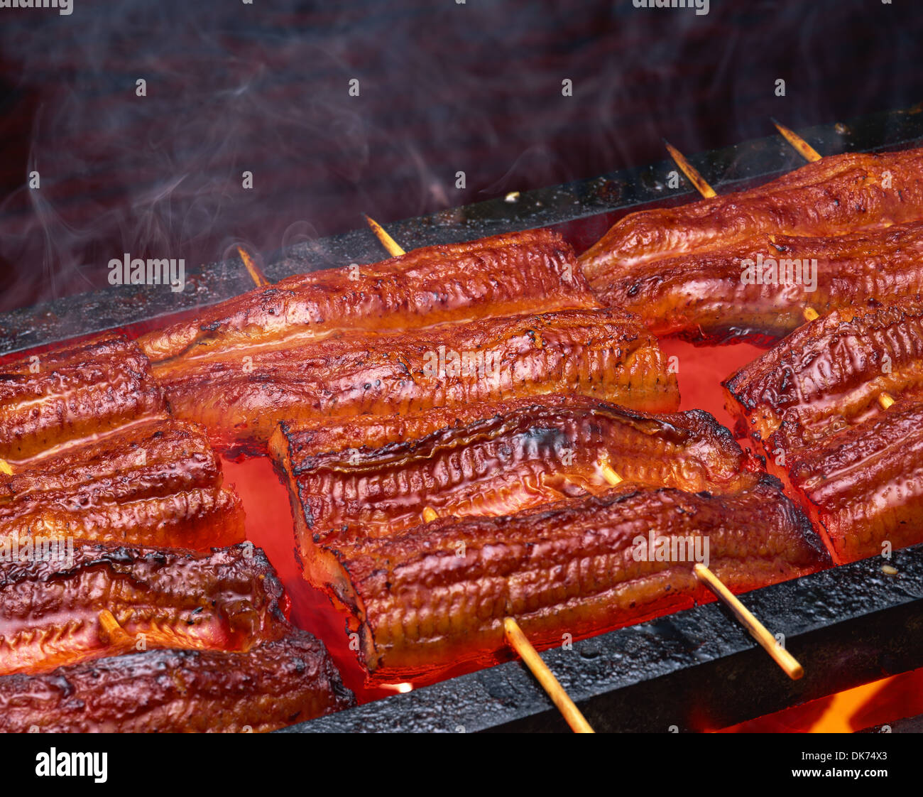Japanese style grilled eel Stock Photo - Alamy