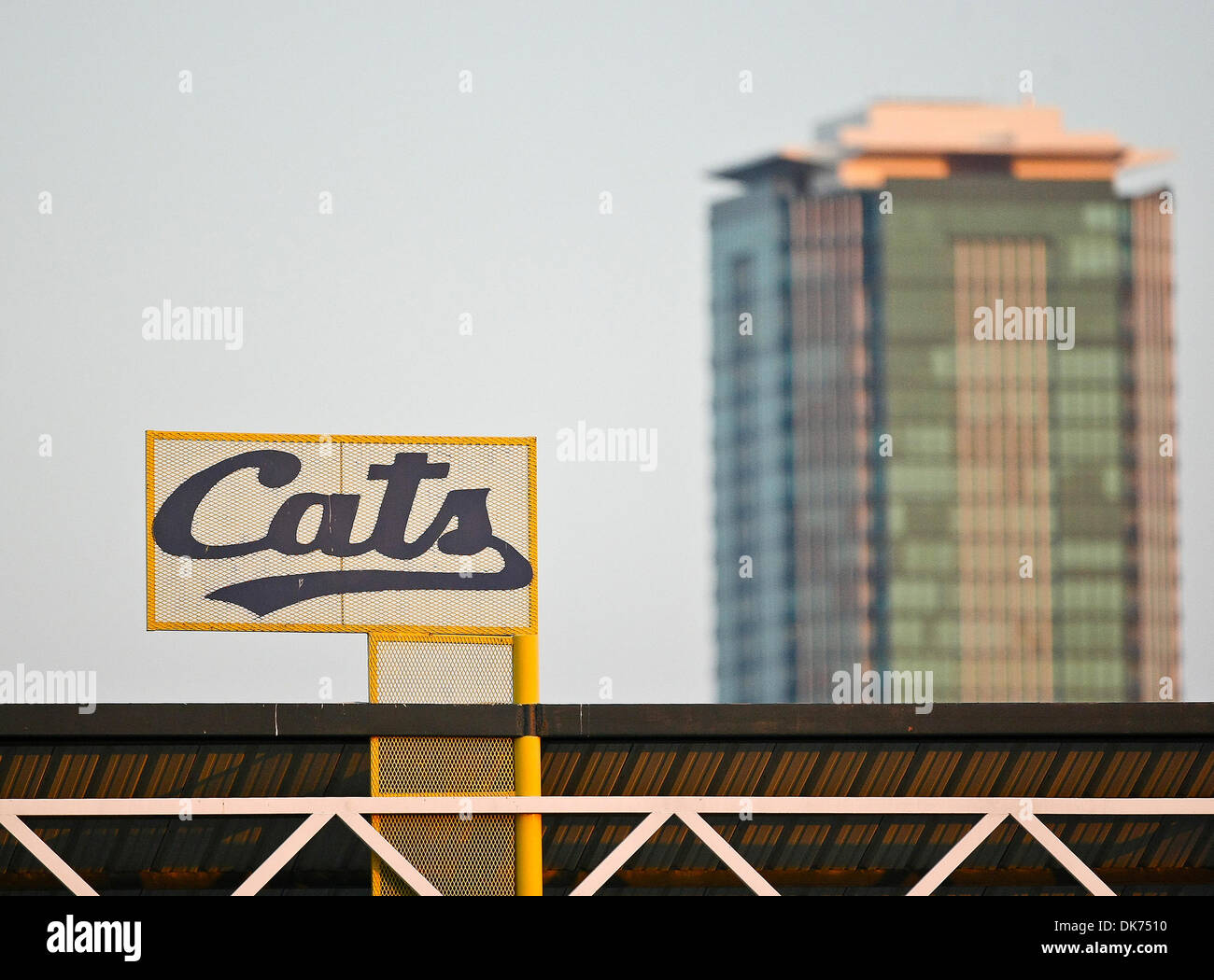 June 13, 2011 - Fort Worth, Texas, U.S - The Fort Worth Cats sign ...