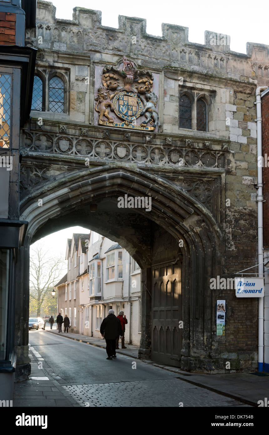 North Gate Cathedral Close Salisbury Wiltshire Stock Photo - Alamy