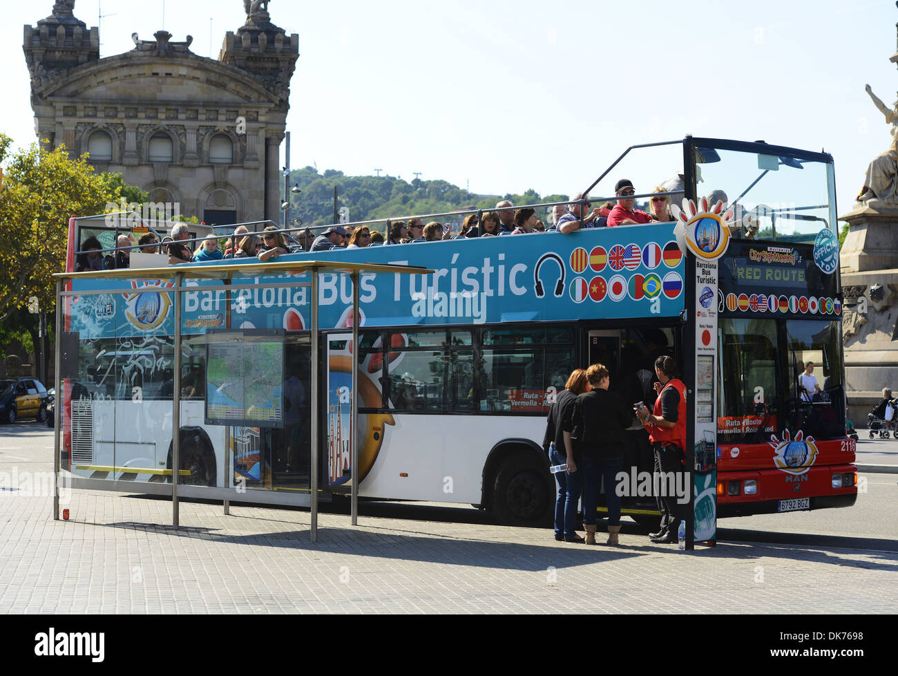 Barcelona Tourist bus, sightseeing tour bus, Barcelona, Spain Stock ... Barcelona Tourist bus, sightseeing tour bus, Barcelona, Spain Stock ...