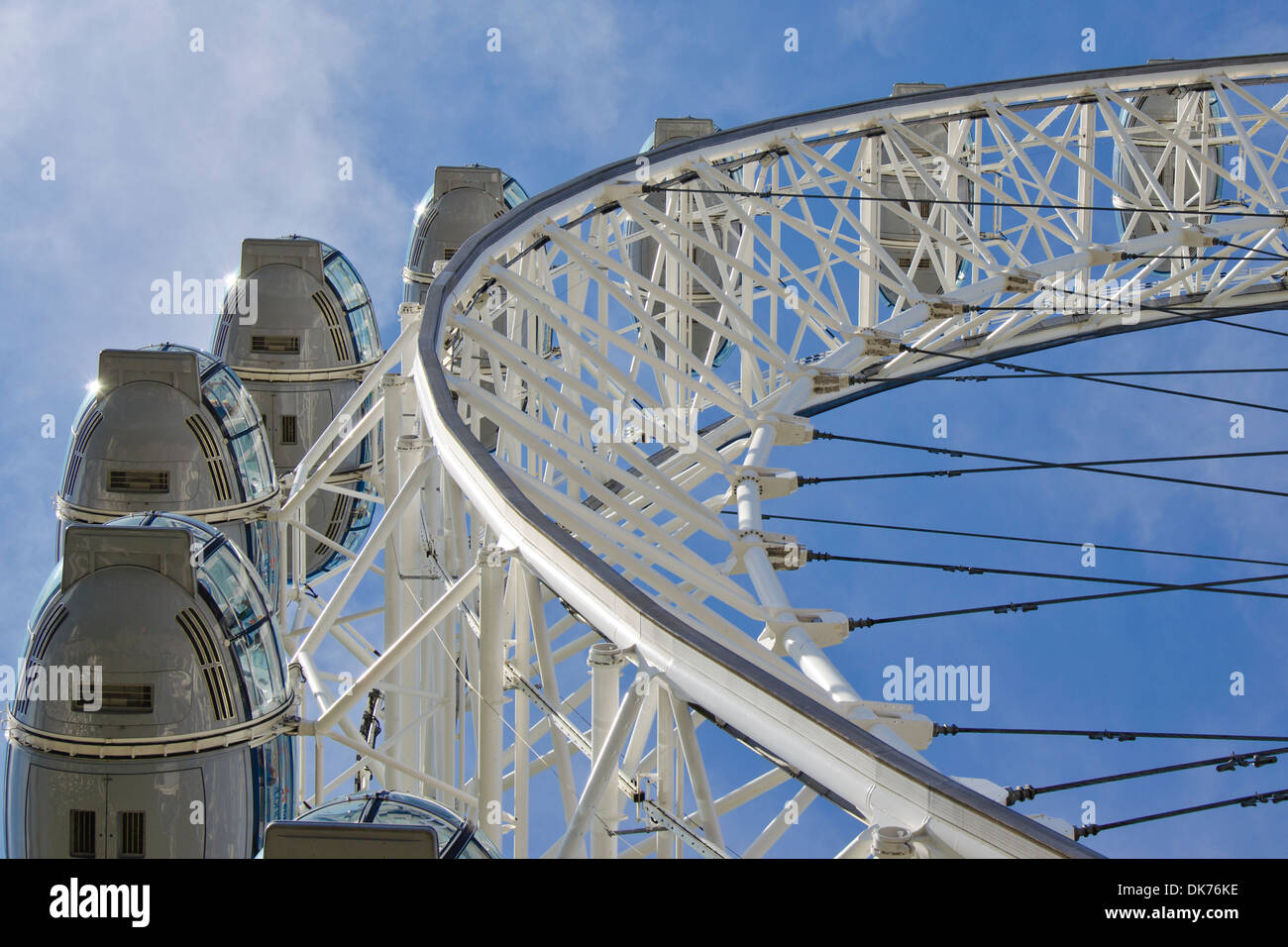 View of the London Eye from Ground Level Stock Photo - Alamy