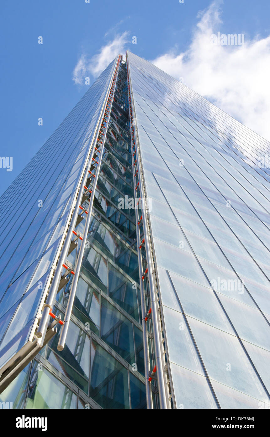 View of the London Shard from Ground Level Stock Photo - Alamy