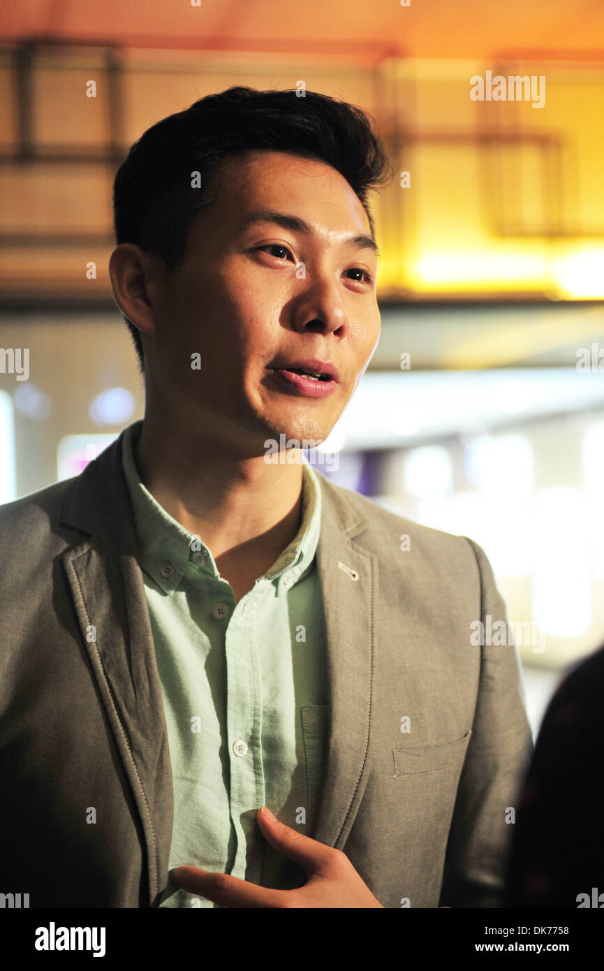 Singapore. 3rd Dec 2013. Singaporean director Anthony Chen attends the ...
