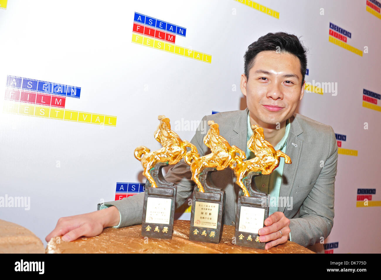 Singapore. 3rd Dec 2013. Singaporean director Anthony Chen attends the ...