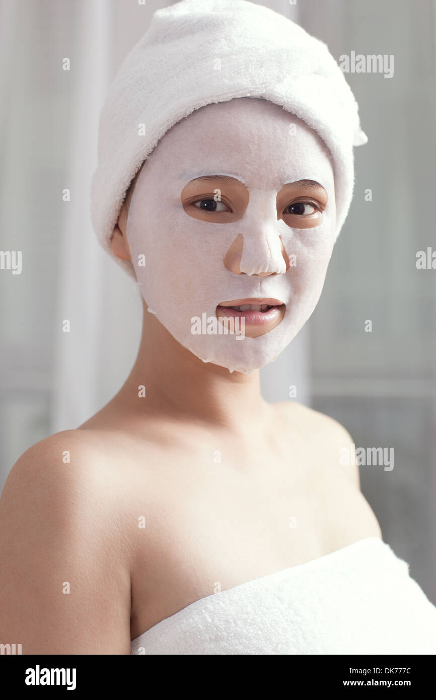 A mask of the young lady Stock Photo - Alamy