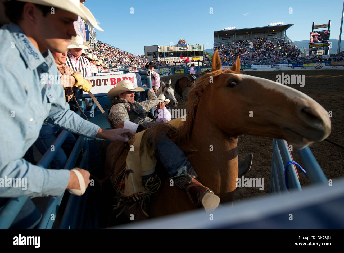 June 17, 2011 - Reno, Nevada, U.S - Joe Gunderson of Agar, SD launches ...