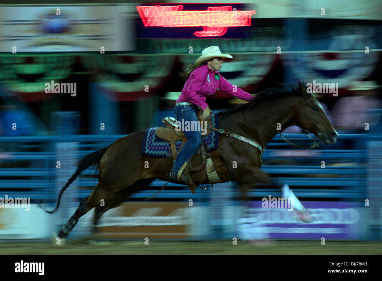 June 17, 2011 - Reno, Nevada, U.S - Barrel racer Sheena Robbins of ...
