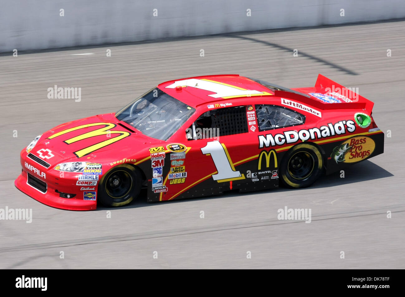 June 17, 2011 - Brooklyn, Michigan, U.S - Jamie McMurray displays the ...