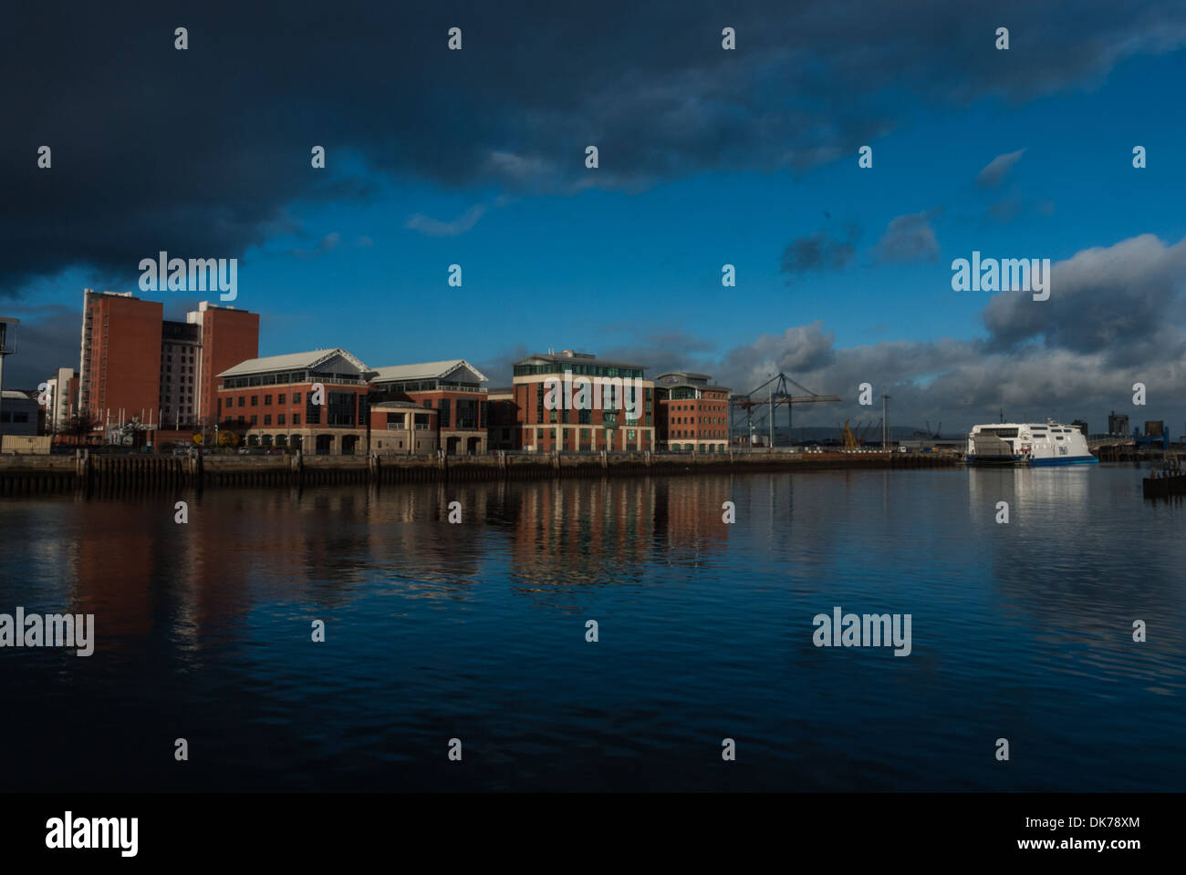 Belfast Harbour Marina Stock Photo - Alamy