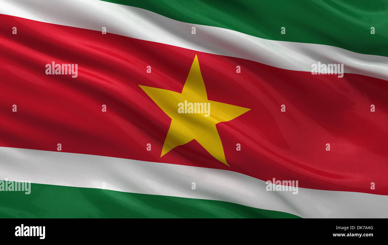 Flag of Suriname Stock Photo - Alamy