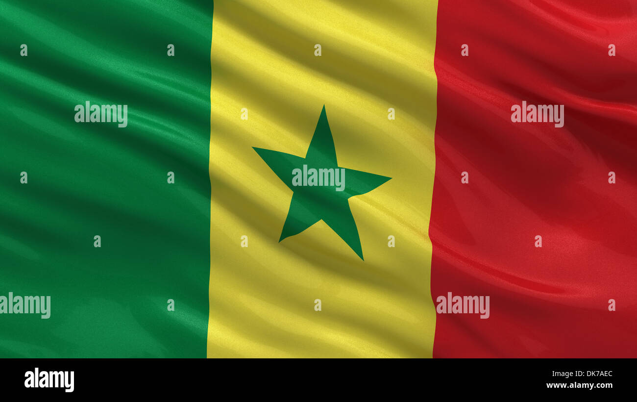 Flag of Senegal Stock Photo - Alamy