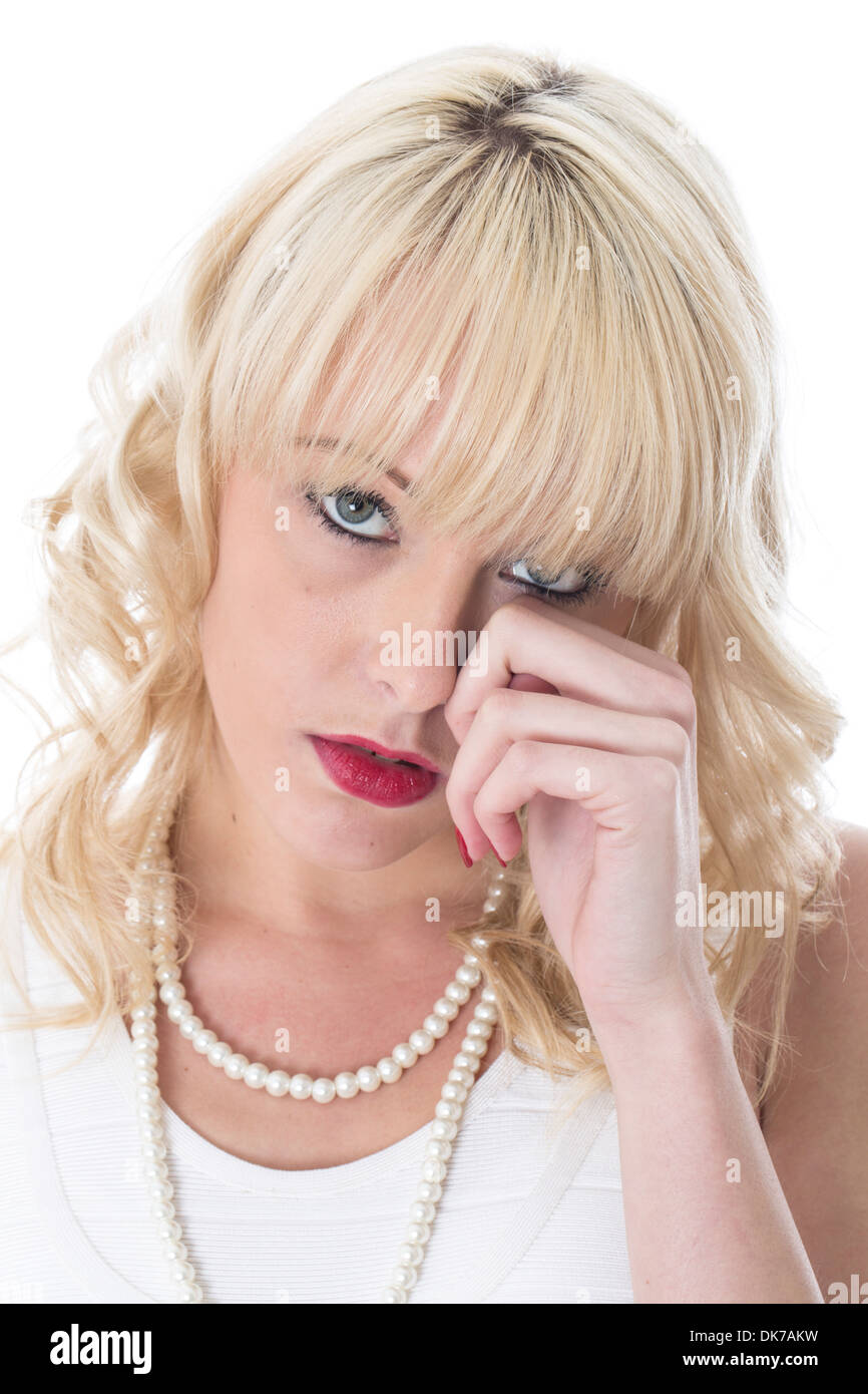 Young woman crying eyes hi-res stock photography and images - Alamy