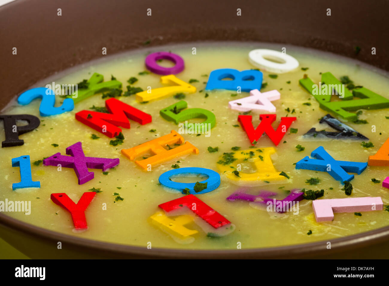 Alphabet soup hi-res stock photography and images - Alamy