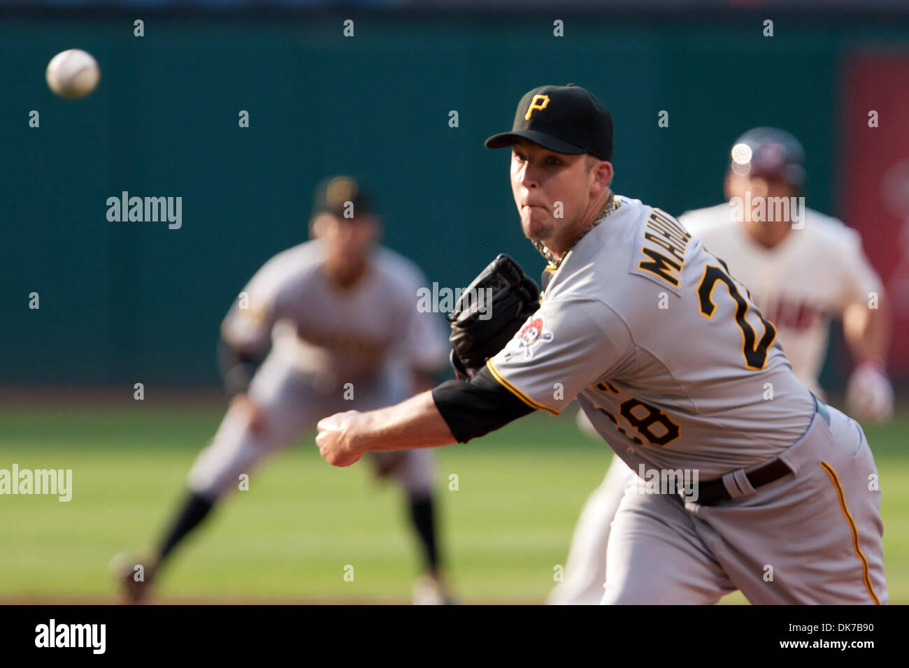June 18, 2011 - Cleveland, Ohio, U.S - Pittsburgh starting pitcher Paul ...