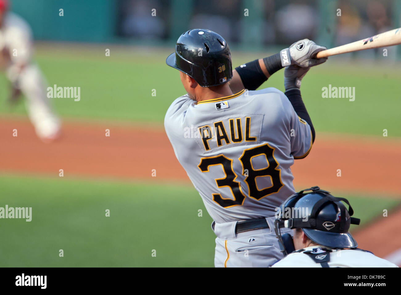 June 18, 2011 - Cleveland, Ohio, U.S - Pittsburgh right fielder Xavier ...