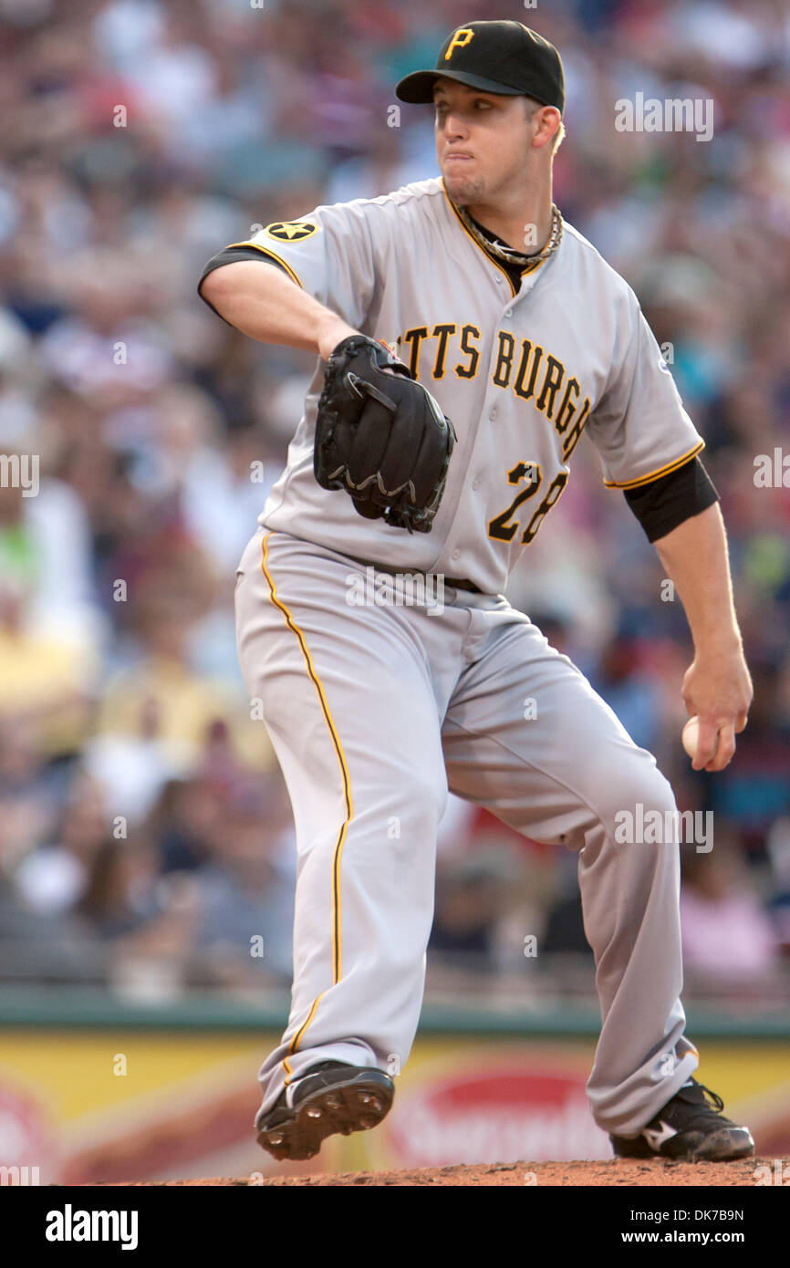 June 18, 2011 - Cleveland, Ohio, U.S - Pittsburgh starting pitcher Paul ...