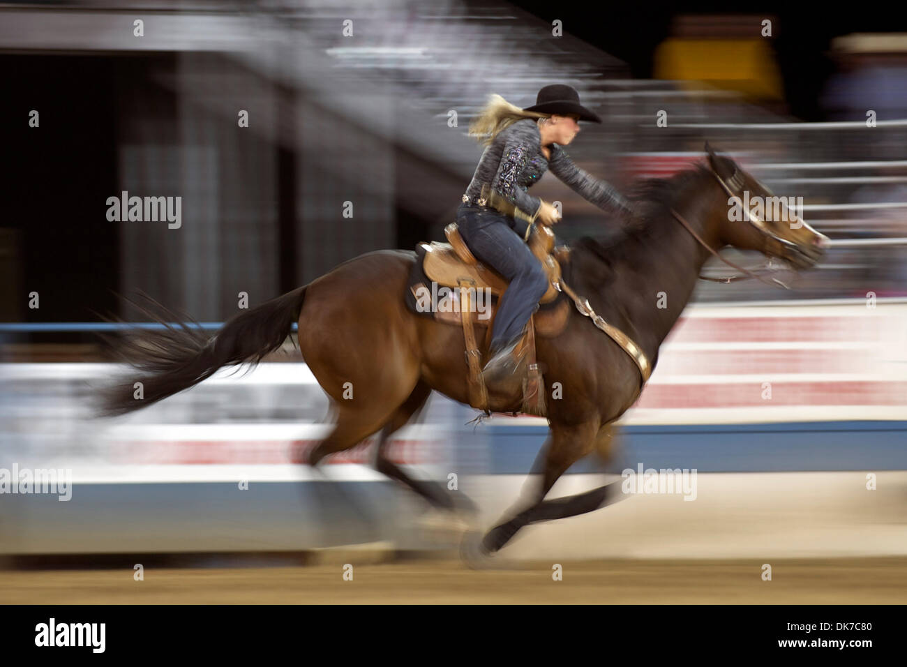 June 19, 2011 - Reno, Nevada, U.S - Barrel racer Megan McLeod of Star ...