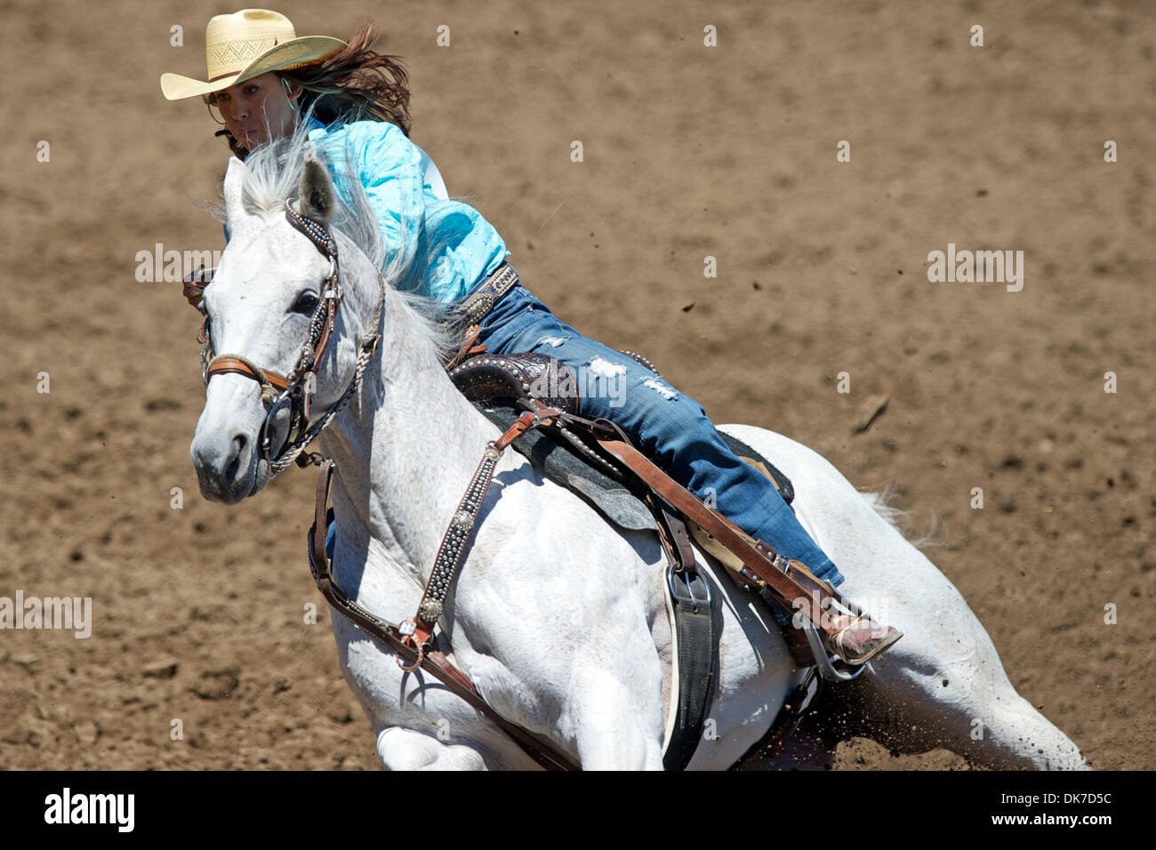 June 20, 2011 - Reno, Nevada, U.S - Barrel racer Whitney Phillips of ...