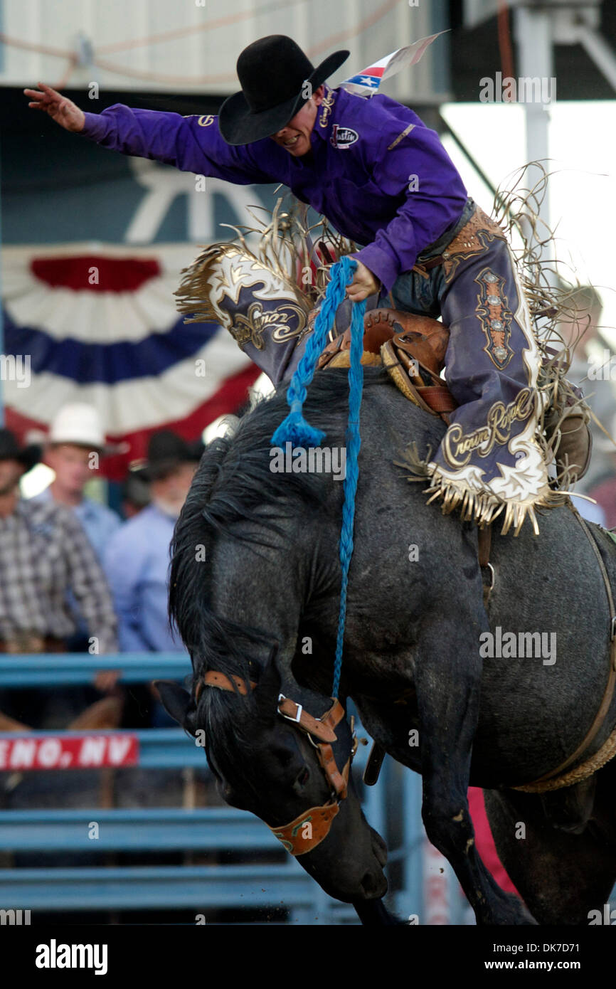 June 20, 2011 - Reno, Nevada, U.S - Steve Woolsey of Payson, UT rides ...