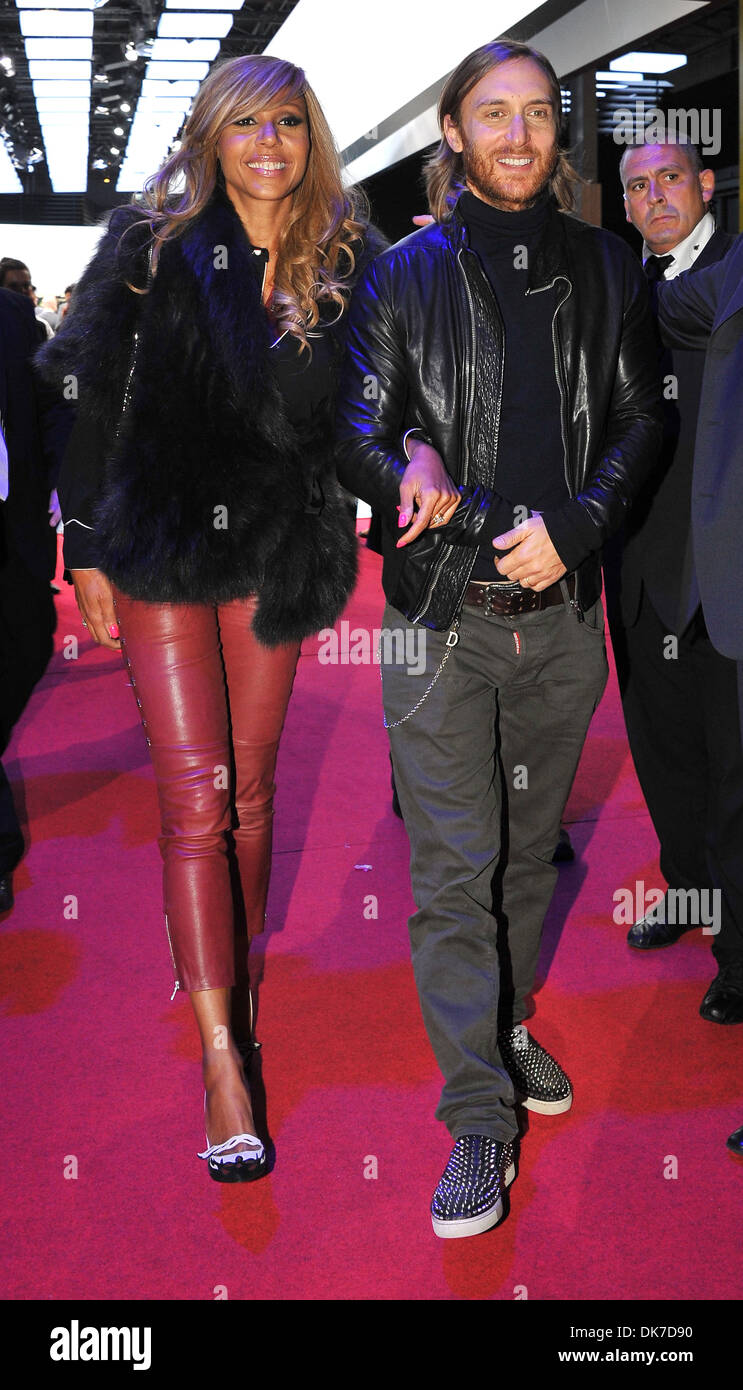 David Guetta and Cathy Guetta 2012 Paris Motor Show presenting new ...