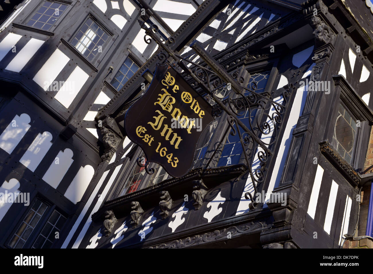 Ye Old Boot Inn, the oldest pub in The city of Chester, Cheshire ...