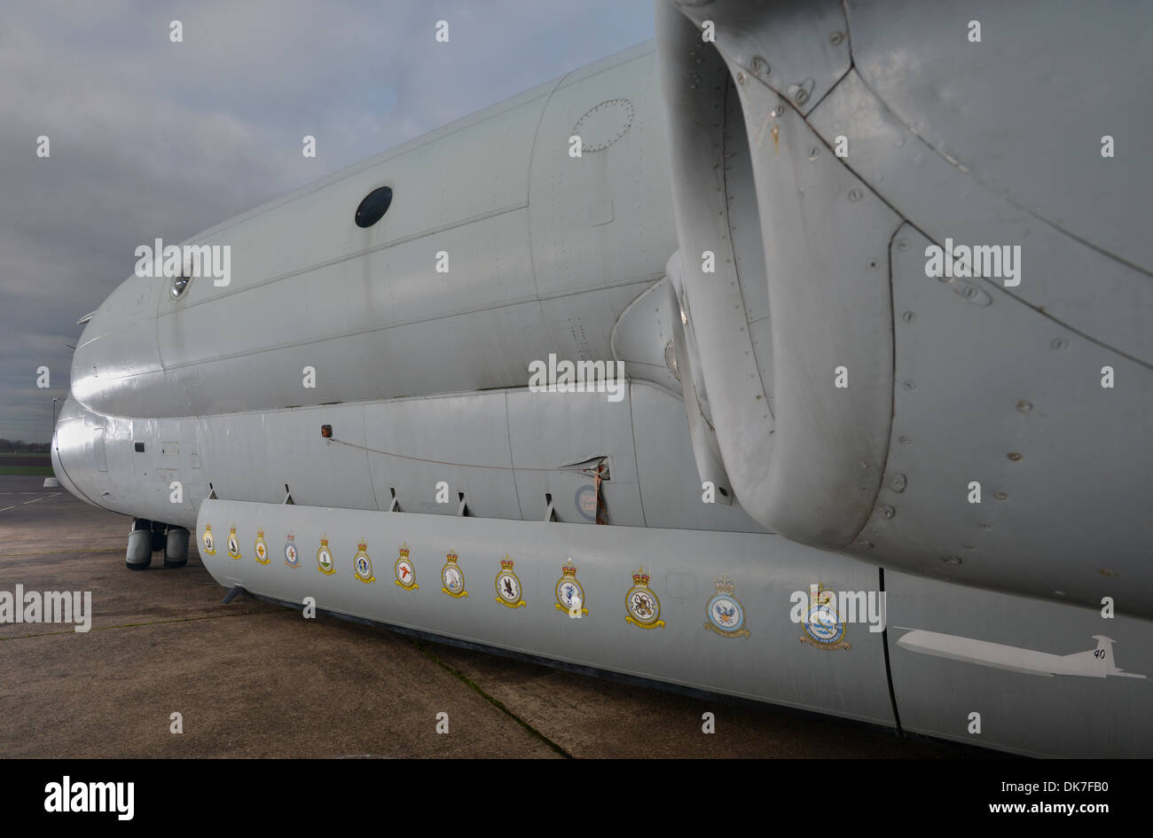 RAF Hawker Siddeley Nimrod jet aircraft on the tarmac Stock Photo - Alamy