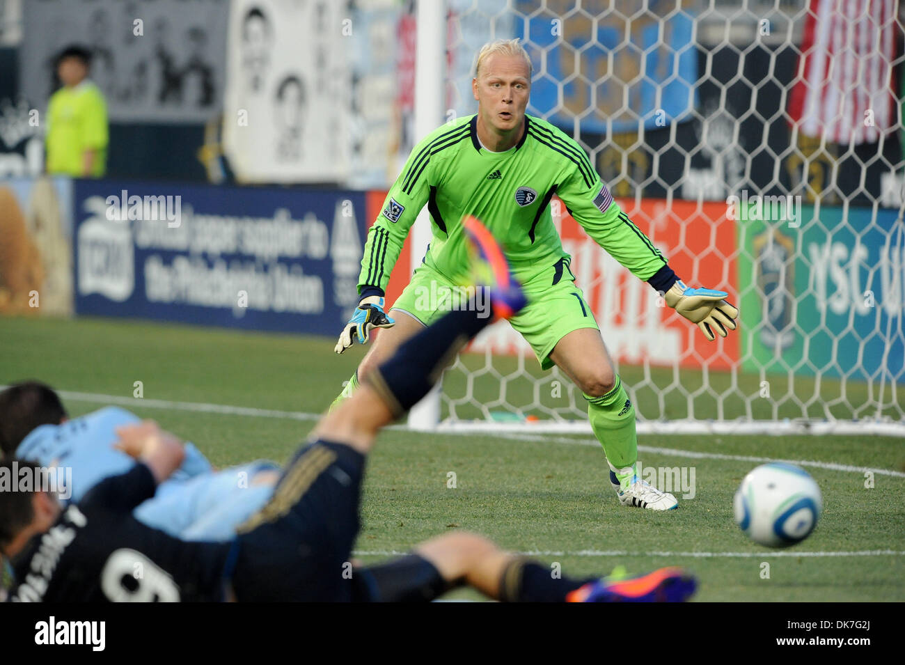 June 22, 2011 - Chester, Pennsylvania, U.S - Sporting KC goalkeeper ...