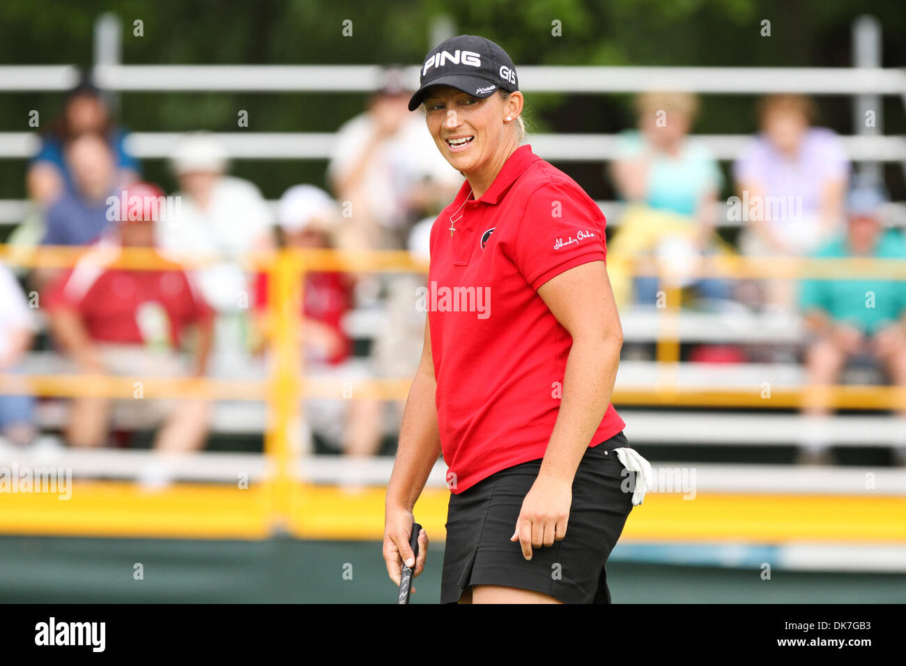 June 23, 2011 - Rochester, New York, U.S. - USA Angela Stanford reacts ...