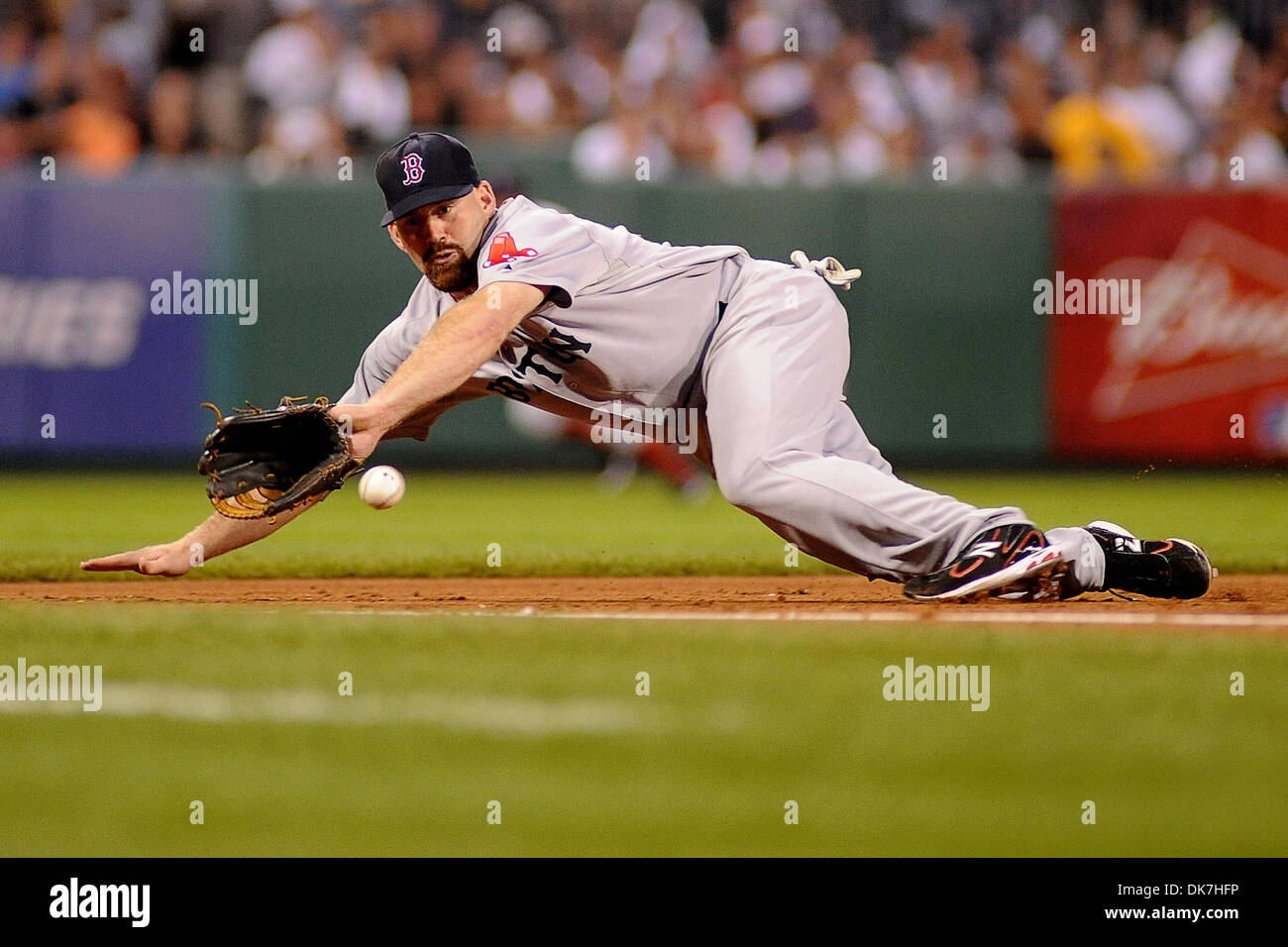 June 24, 2011 - Pittsburgh, PENNSYLVANNIA, U.S - Boston Red Sox third ...