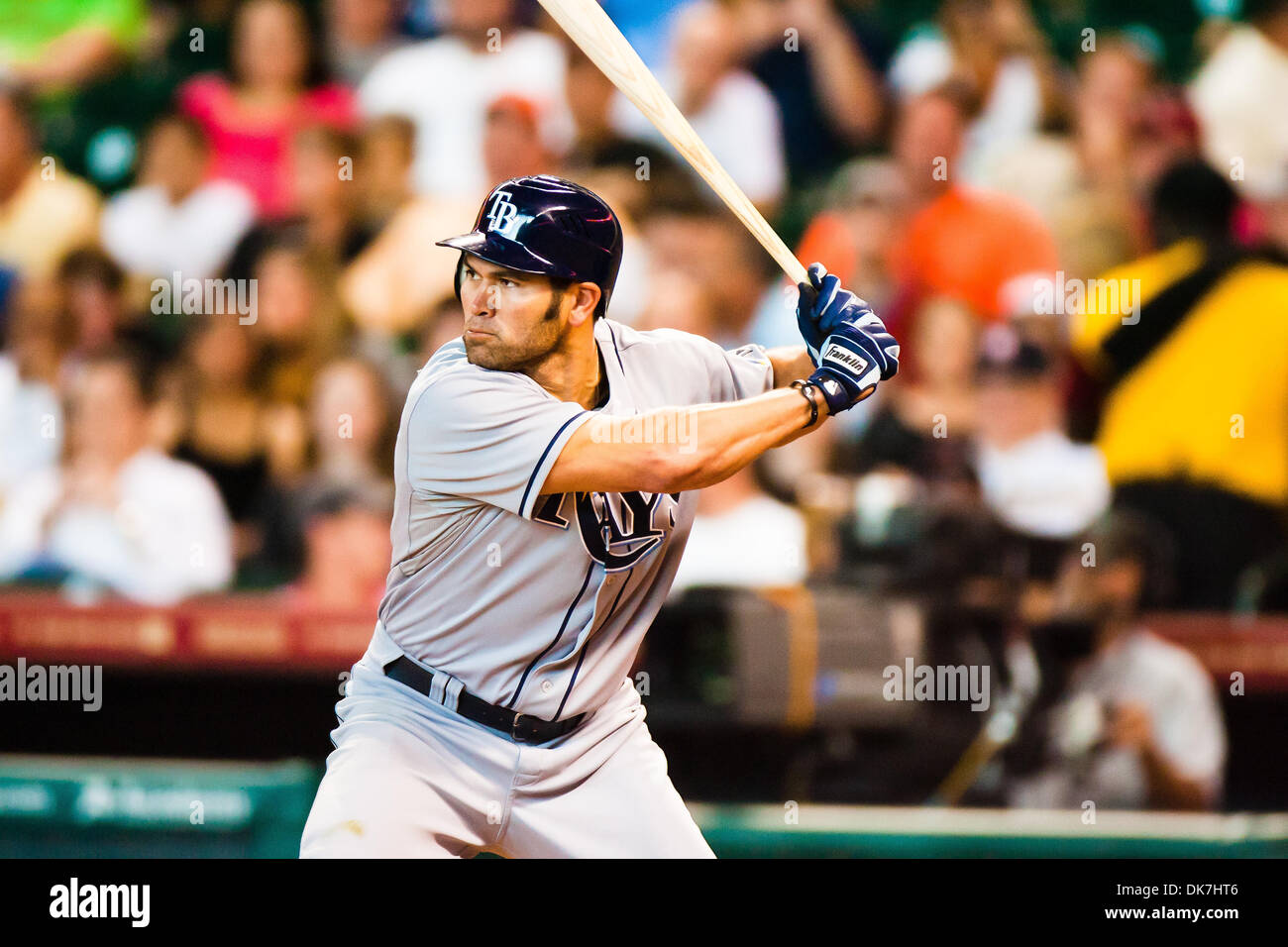 June 25, 2011 - Houston, Texas, U.S - Tampa Bay Outfielder Johnny Damon ...