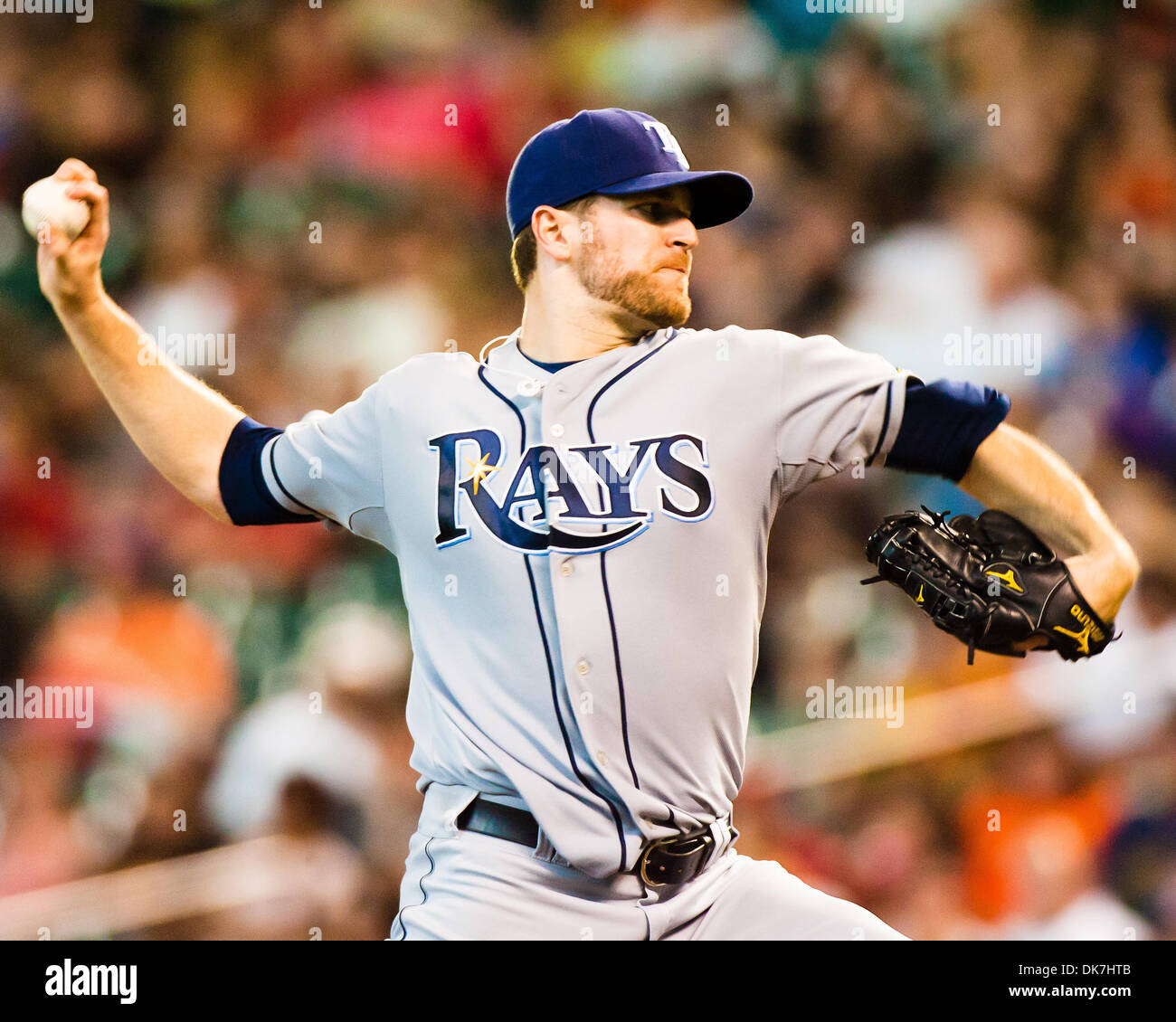 June 25, 2011 - Houston, Texas, U.S - Tampa Bay P Wade Davis (40) on ...