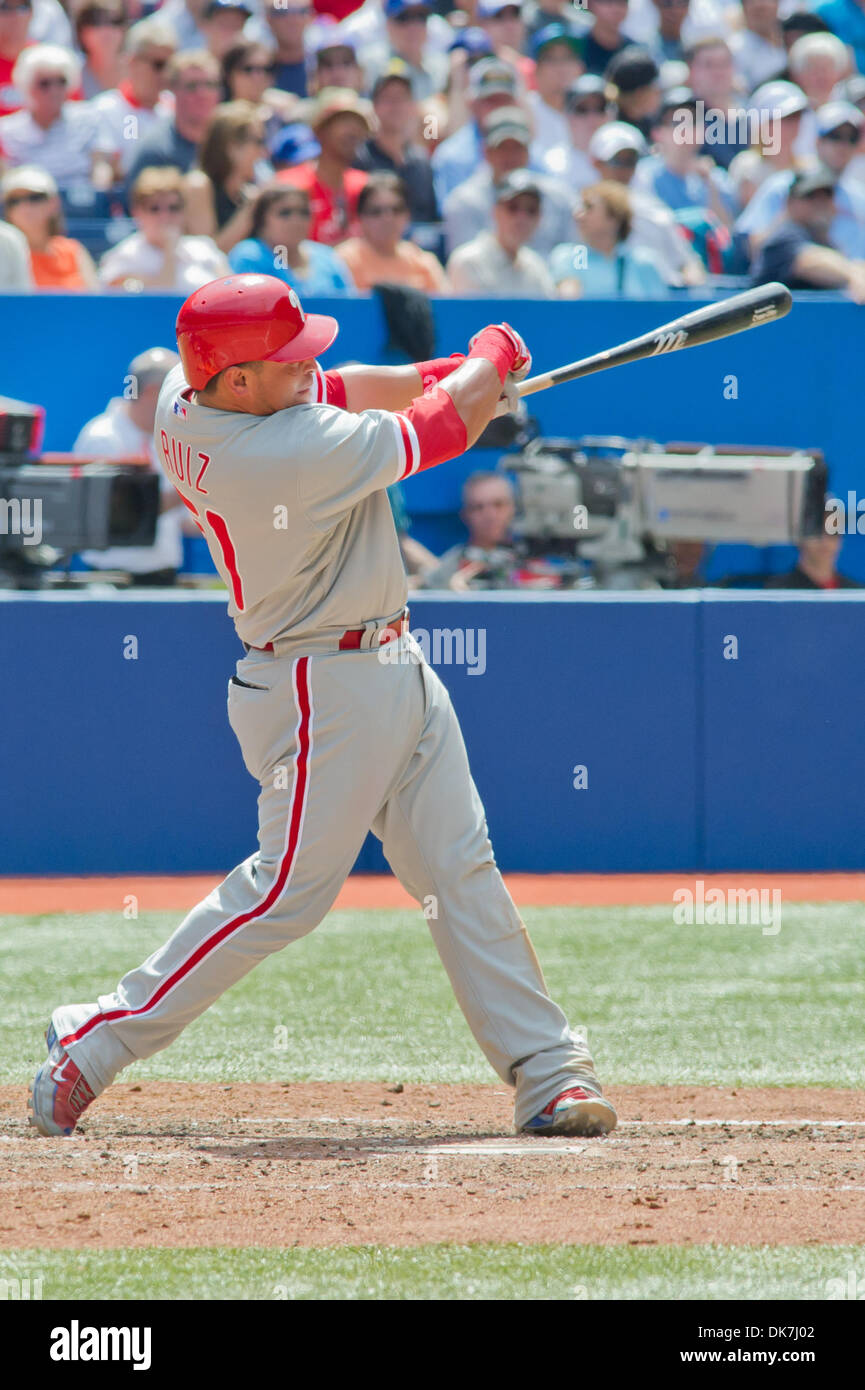 July 1, 2011 - Toronto, Ontario, Canada - Philadelphia Phillies Catcher ...