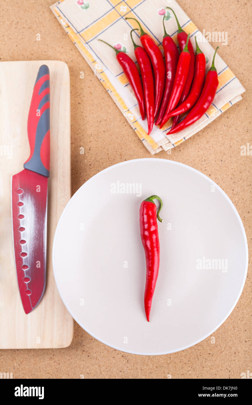 Chilli knife hi-res stock photography and images - Alamy
