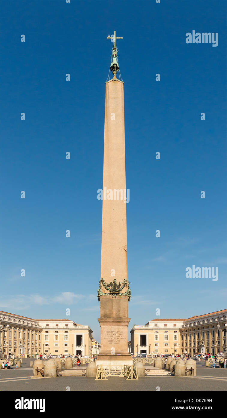 The Saint Peter's Square obelisk. And the gull. Vatican City Stock ...