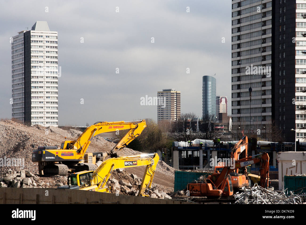 tower blocks in Carpenters Estate Borough of Newham East London Stock ...
