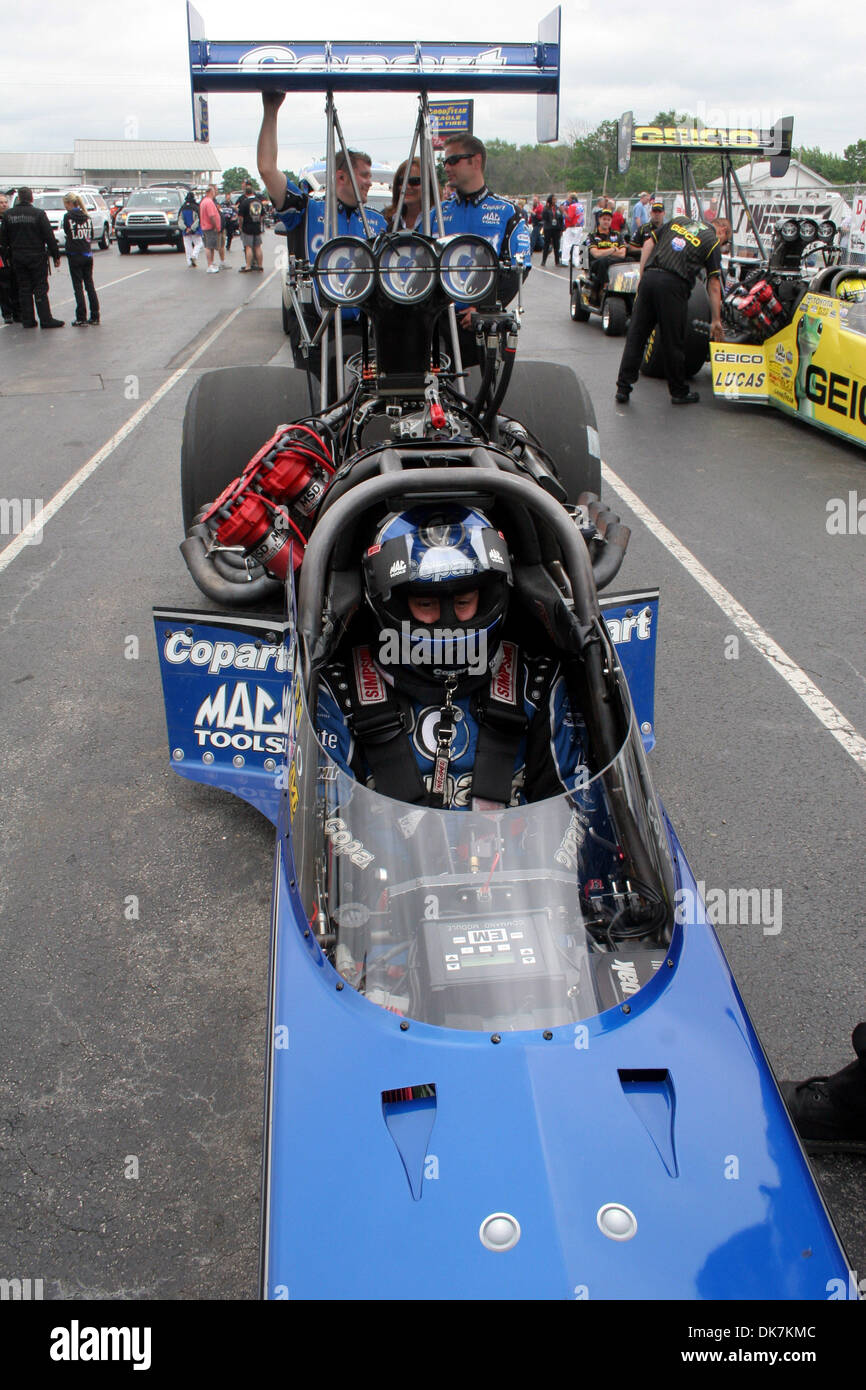 June 25, 2011 - Norwalk, Ohio, U.S - Brandon Bernstein sits inside his ...