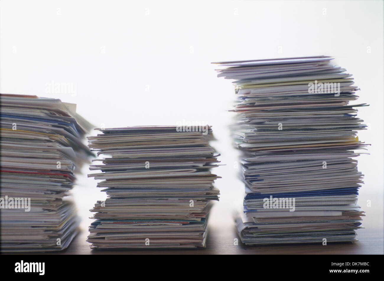 Pile of files Stock Photo - Alamy