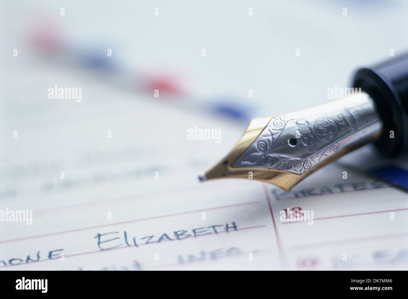 Pen and paper Stock Photo - Alamy